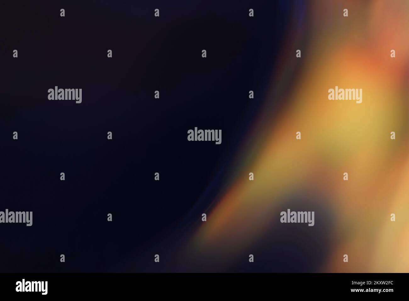 Colorful light leak on black background, abstract design with optical ...