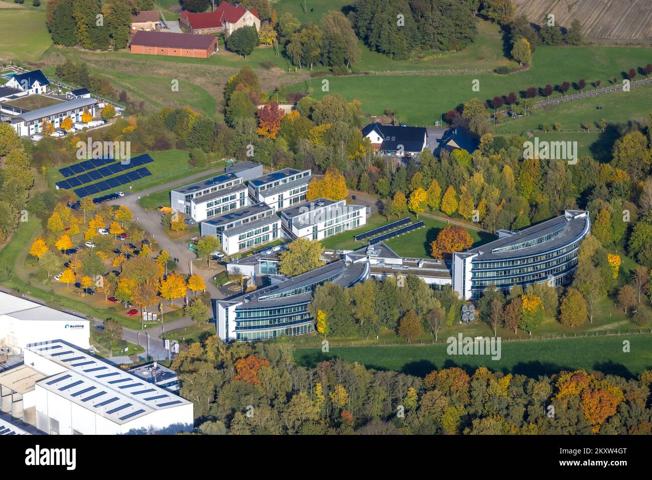 Aerial view, Innova-Park industrial park, IWG Innovationszentrum ...