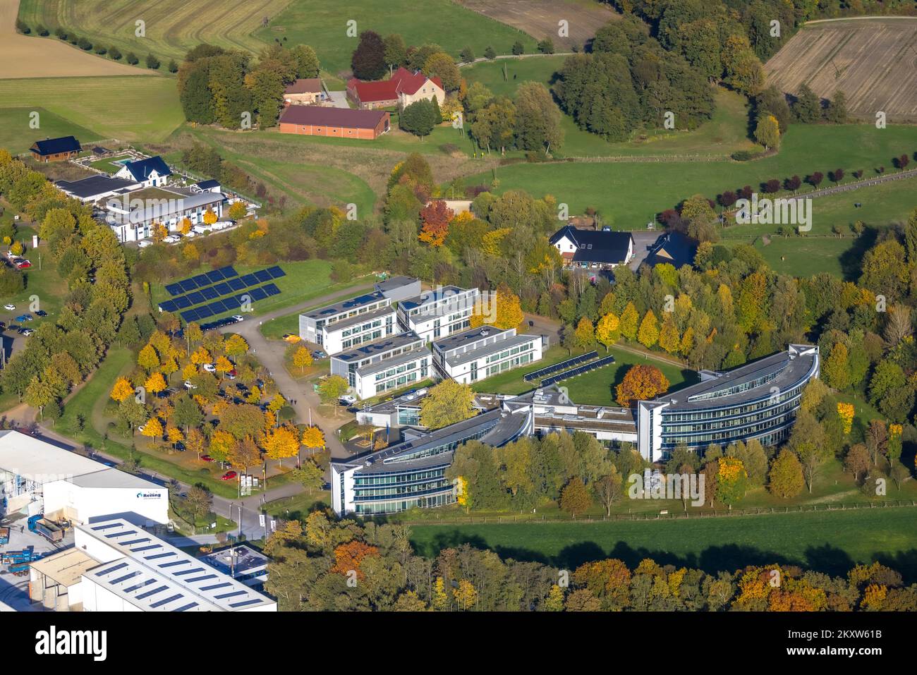 Aerial view, Innova-Park industrial park, IWG Innovationszentrum ...