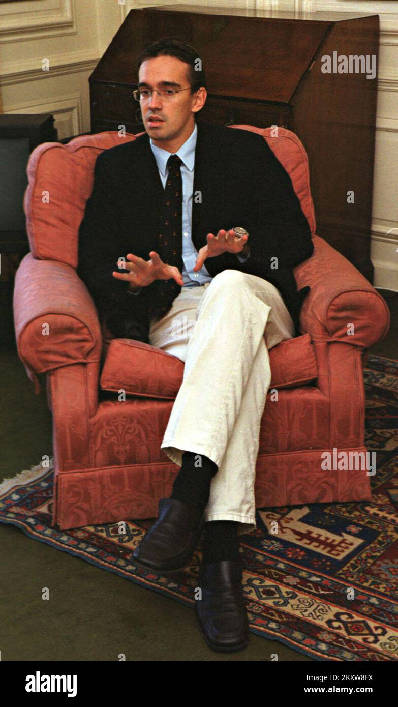 Prince Peter Frankopan sits at his home in Oxford Stock Photo - Alamy