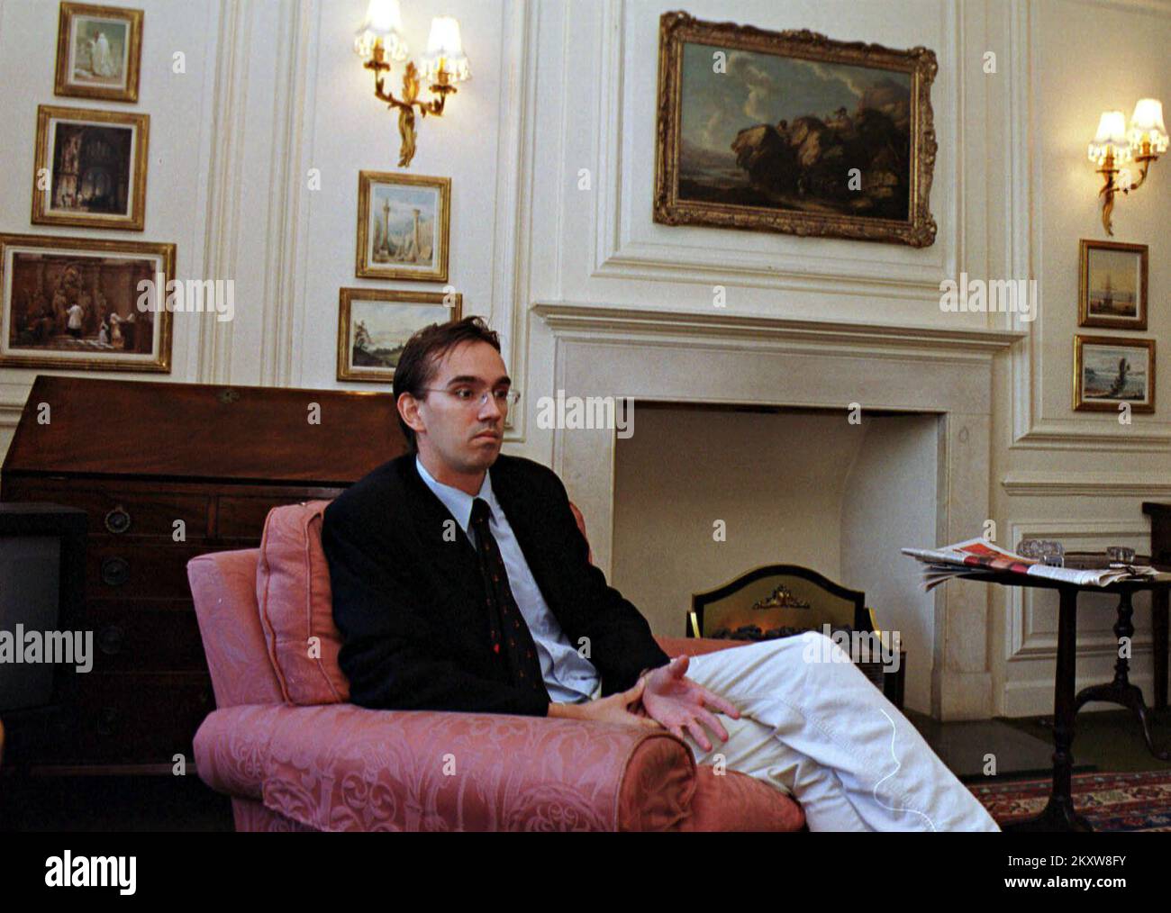 Prince Peter Frankopan sits at his home in Oxford Stock Photo - Alamy