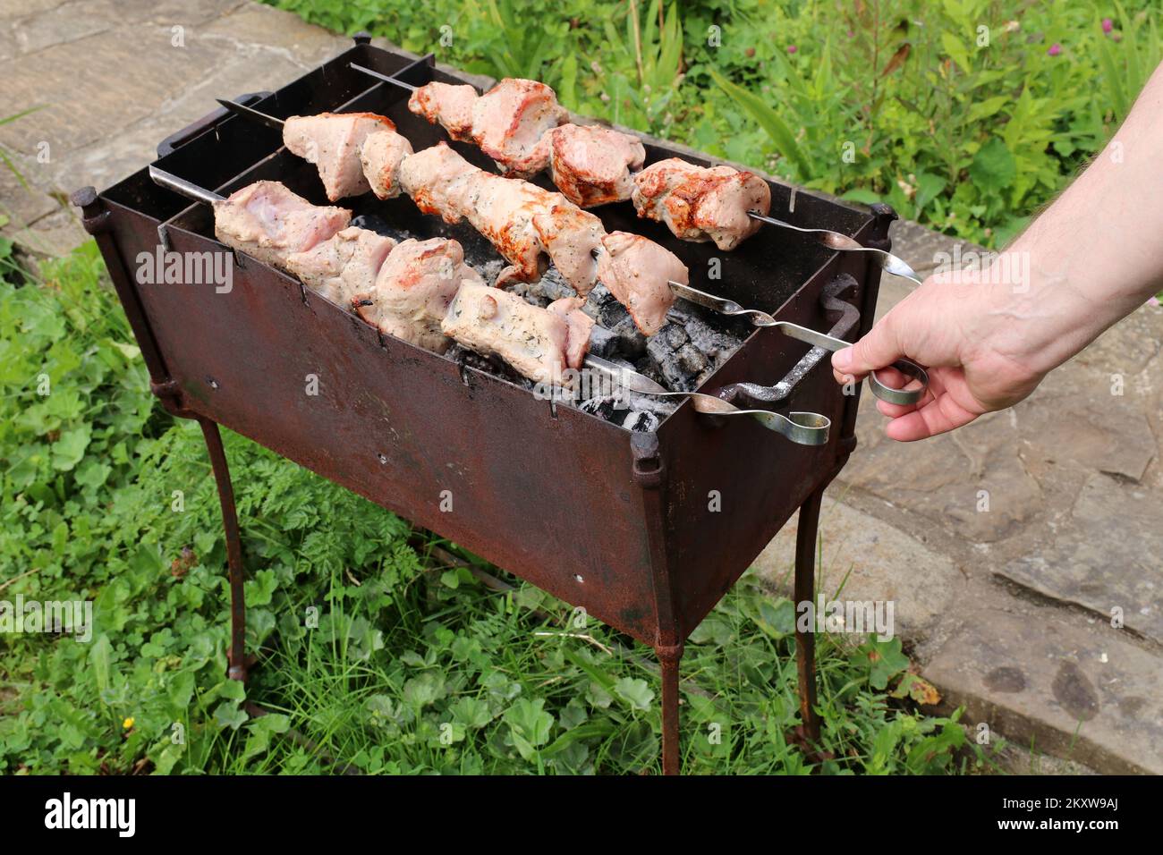 Hot roasted meat on hi-res stock photography and images - Alamy
