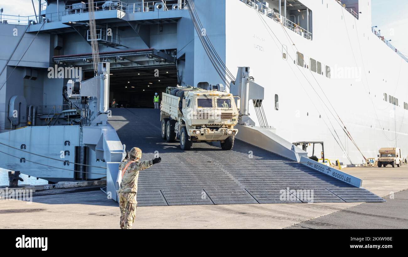 Soldiers assigned to 8th Theater Sustainment Command, 25th Infantry ...