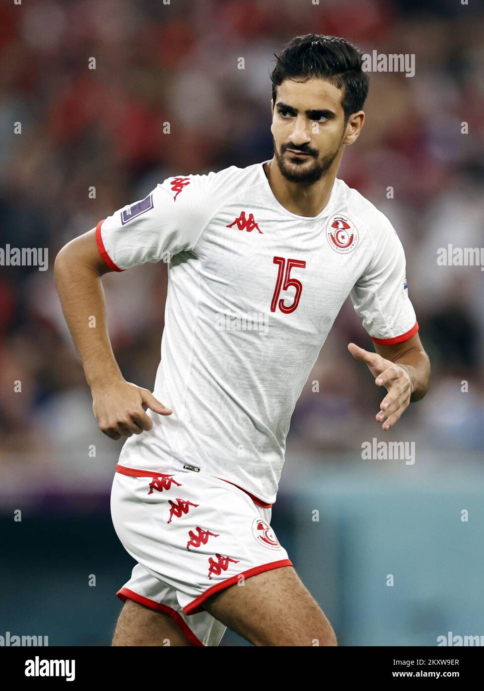 Doha, Qatar. 30th Nov, 2022. DOHA - Mohamed Ali Ben Romdhane of Tunisia ...