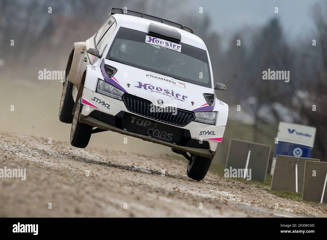 Simon Wagner and Pia Sumer car during 11th Rally Show Santa Domenica ...