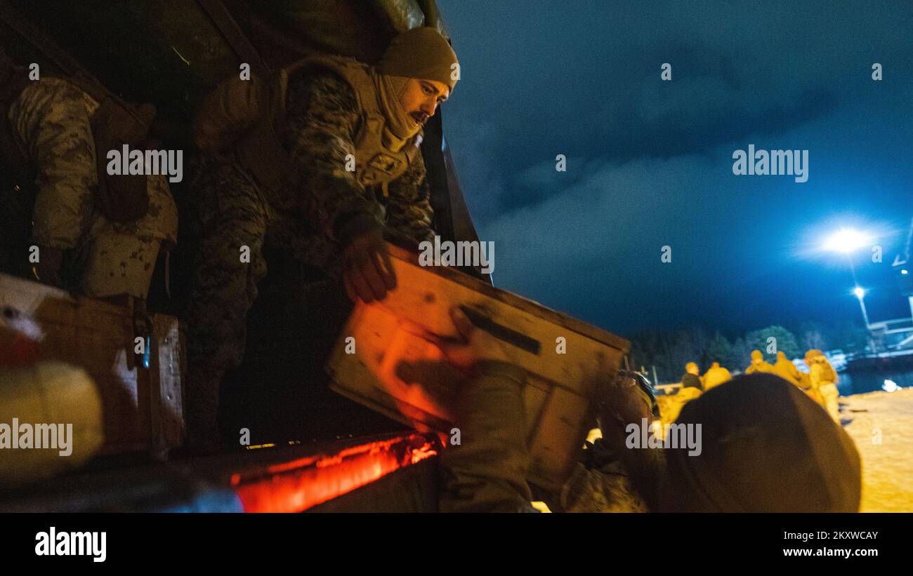 U.S. Marine Corps Gunnery Sergeant Anthony Hawkins, a combat engineer ...