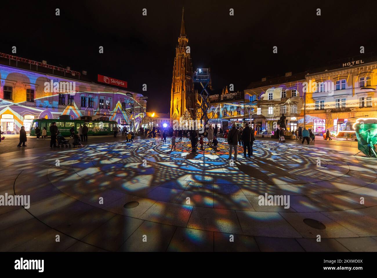 The light installation are seen at Kaleidoscope - Festival of Lights ...