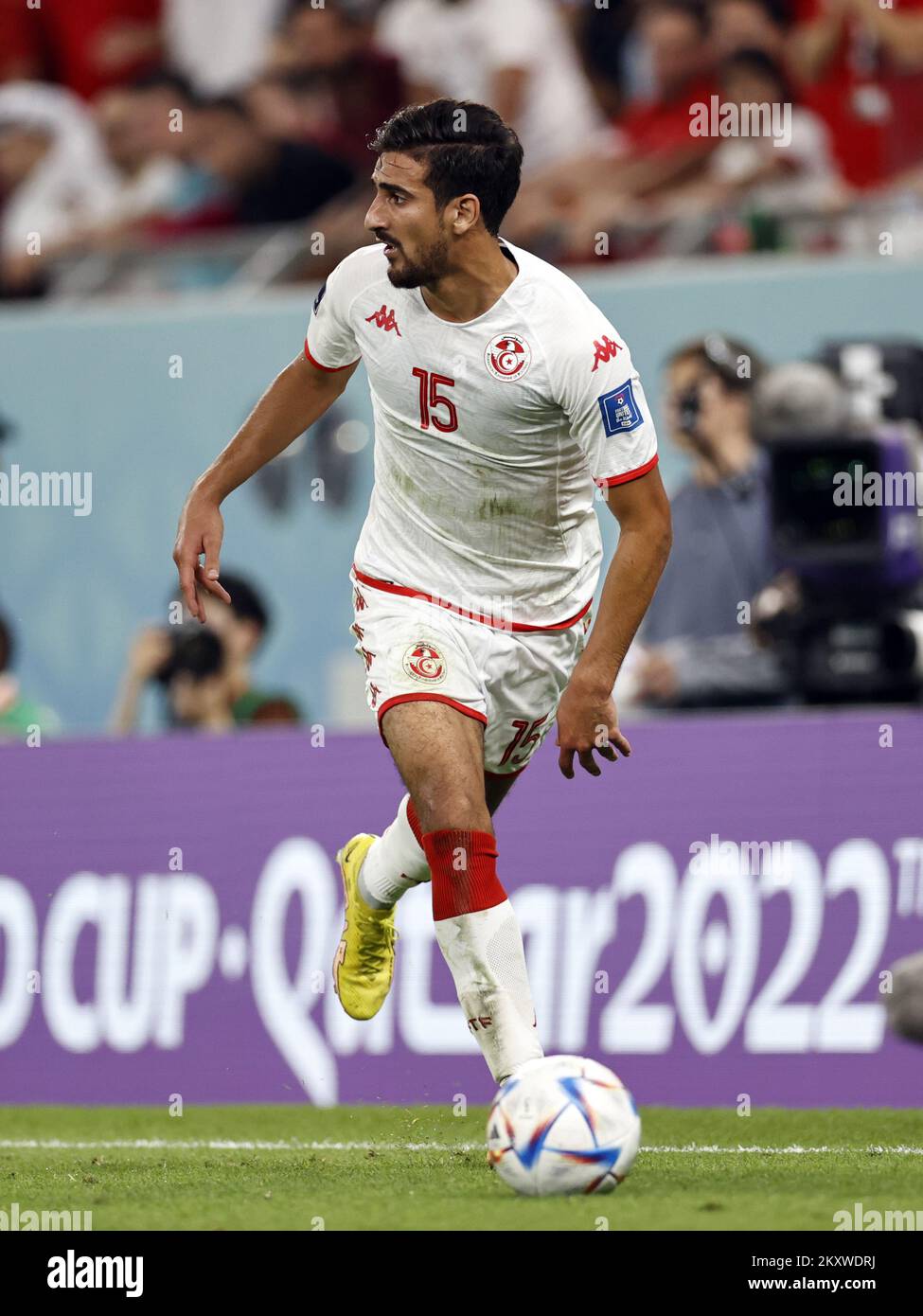 Doha, Qatar. 30th Nov, 2022. DOHA - Mohamed Ali Ben Romdhane of Tunisia ...