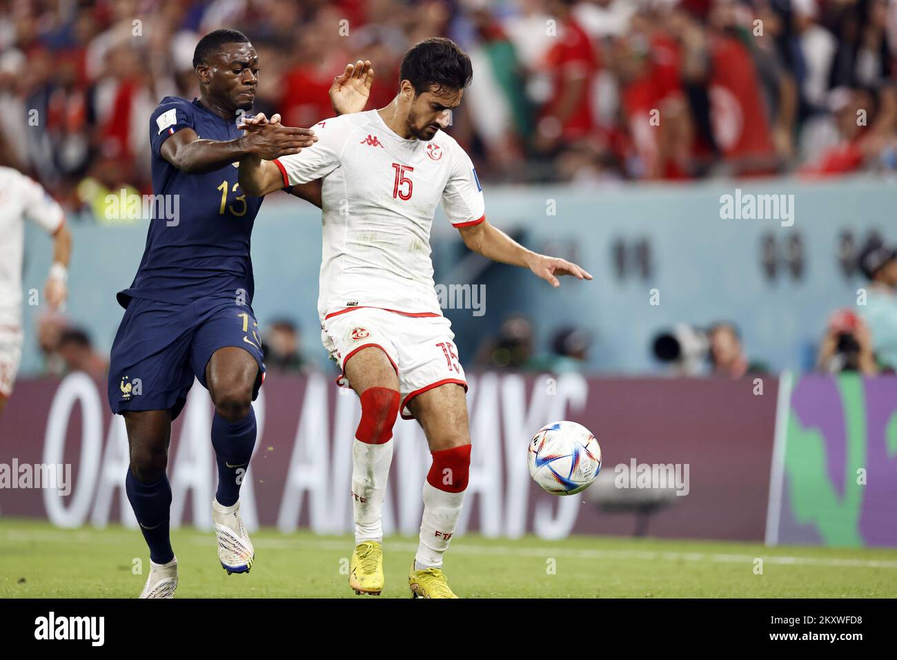 Doha, Qatar. 30th Nov, 2022. DOHA - (l-r) Youssouf Fofana of France ...