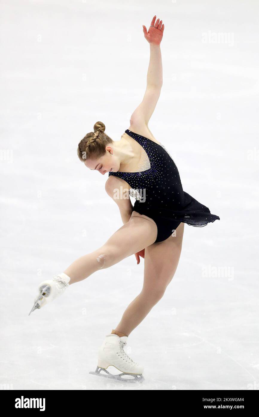 Taylor Morris of Israel competes in the Women's Short Program during ...