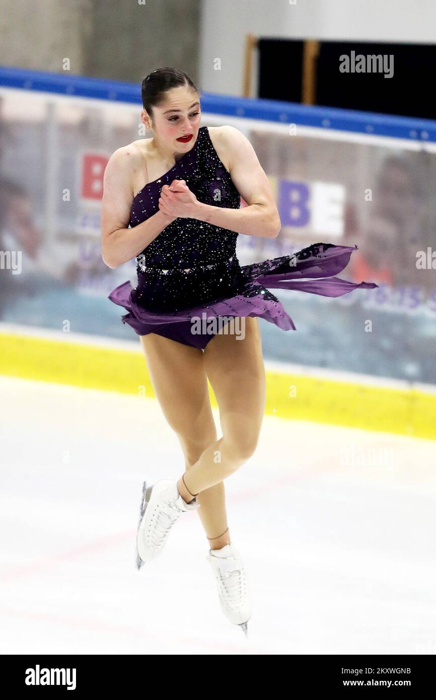 Gabriella Izzo of USA competes in the Women's Short Program during the ...