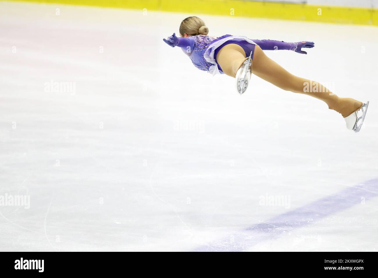 Hanna Harrell of USA competes in the Women's Short Program during the ...