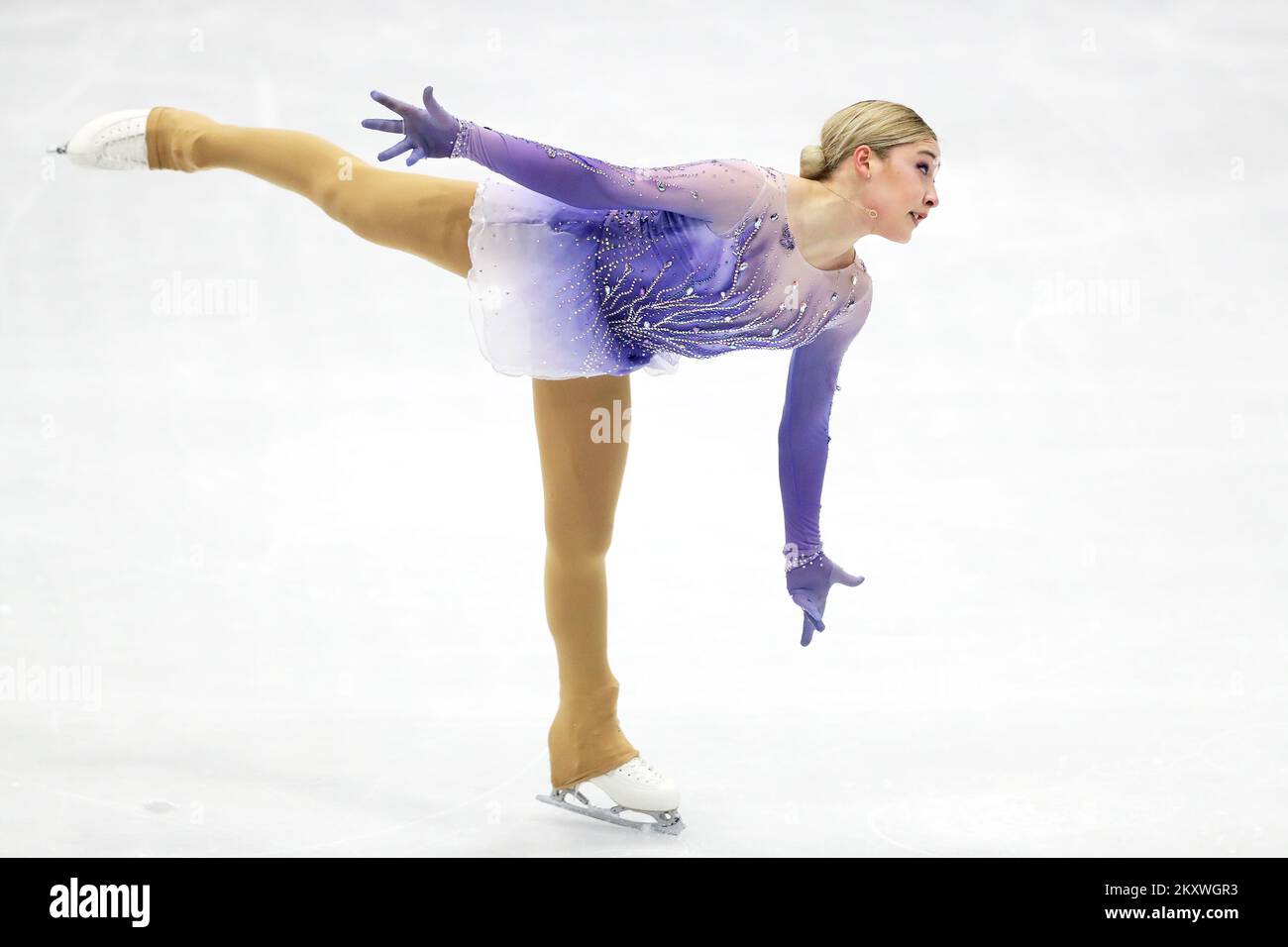 Hanna Harrell of USA competes in the Women's Short Program during the ...