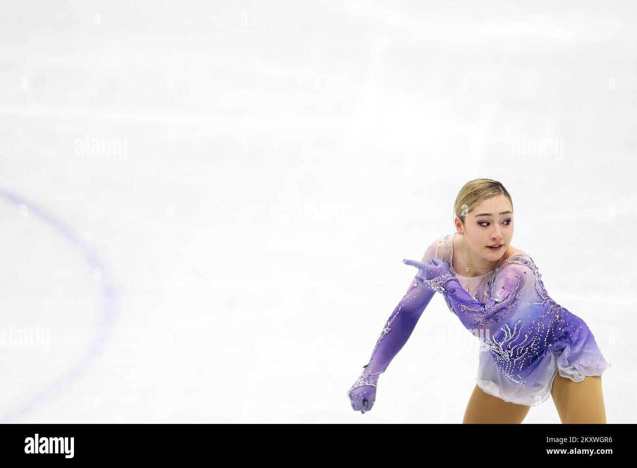 Hanna Harrell of USA competes in the Women's Short Program during the ...