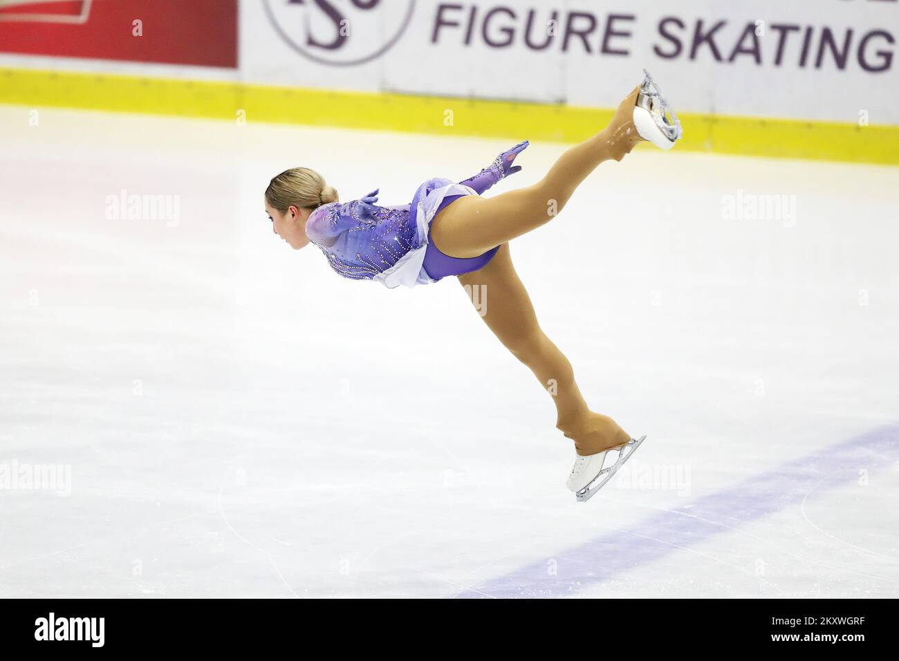 Hanna Harrell of USA competes in the Women's Short Program during the ...
