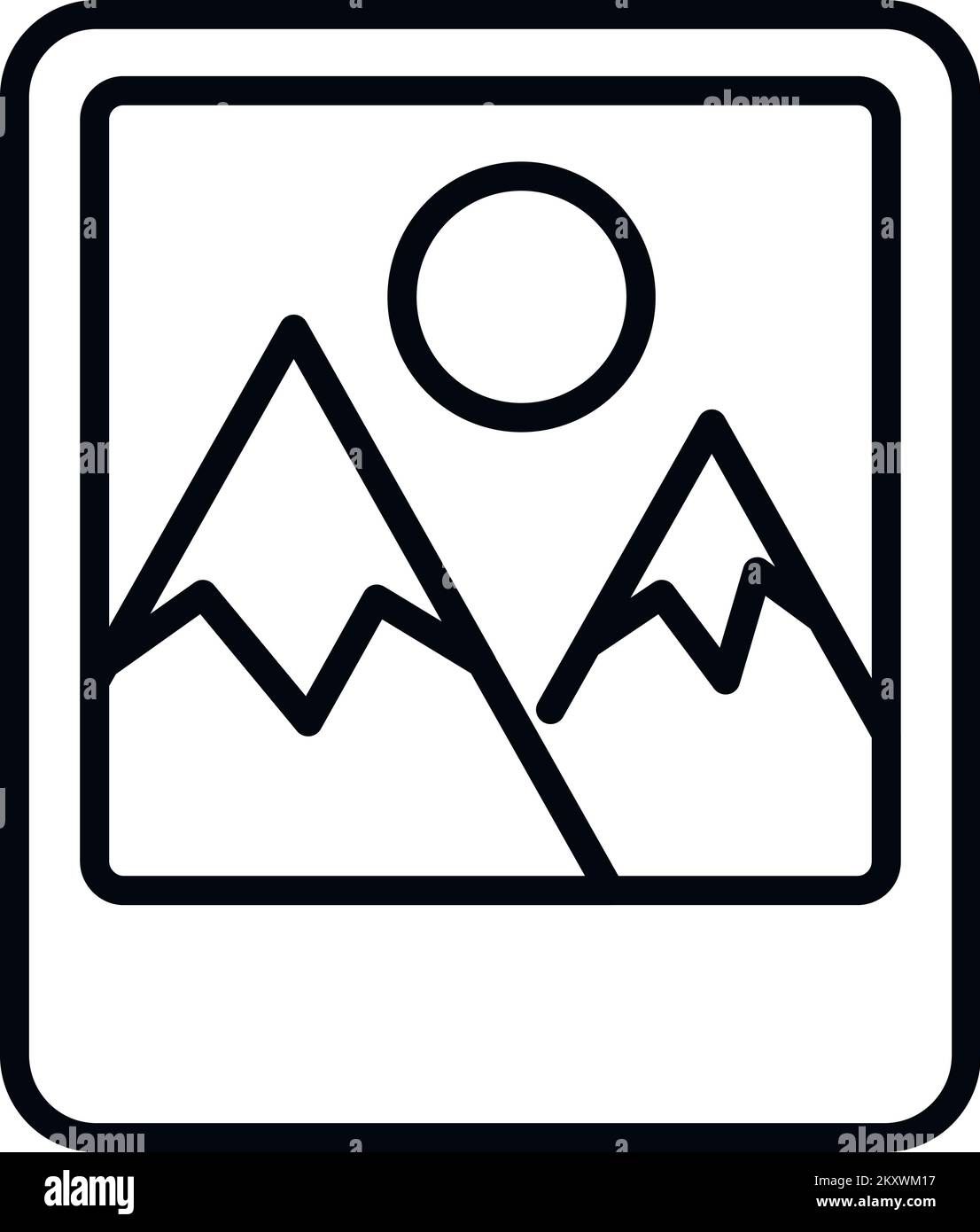 Photo interface icon outline vector. Web camera. Letter email Stock ...