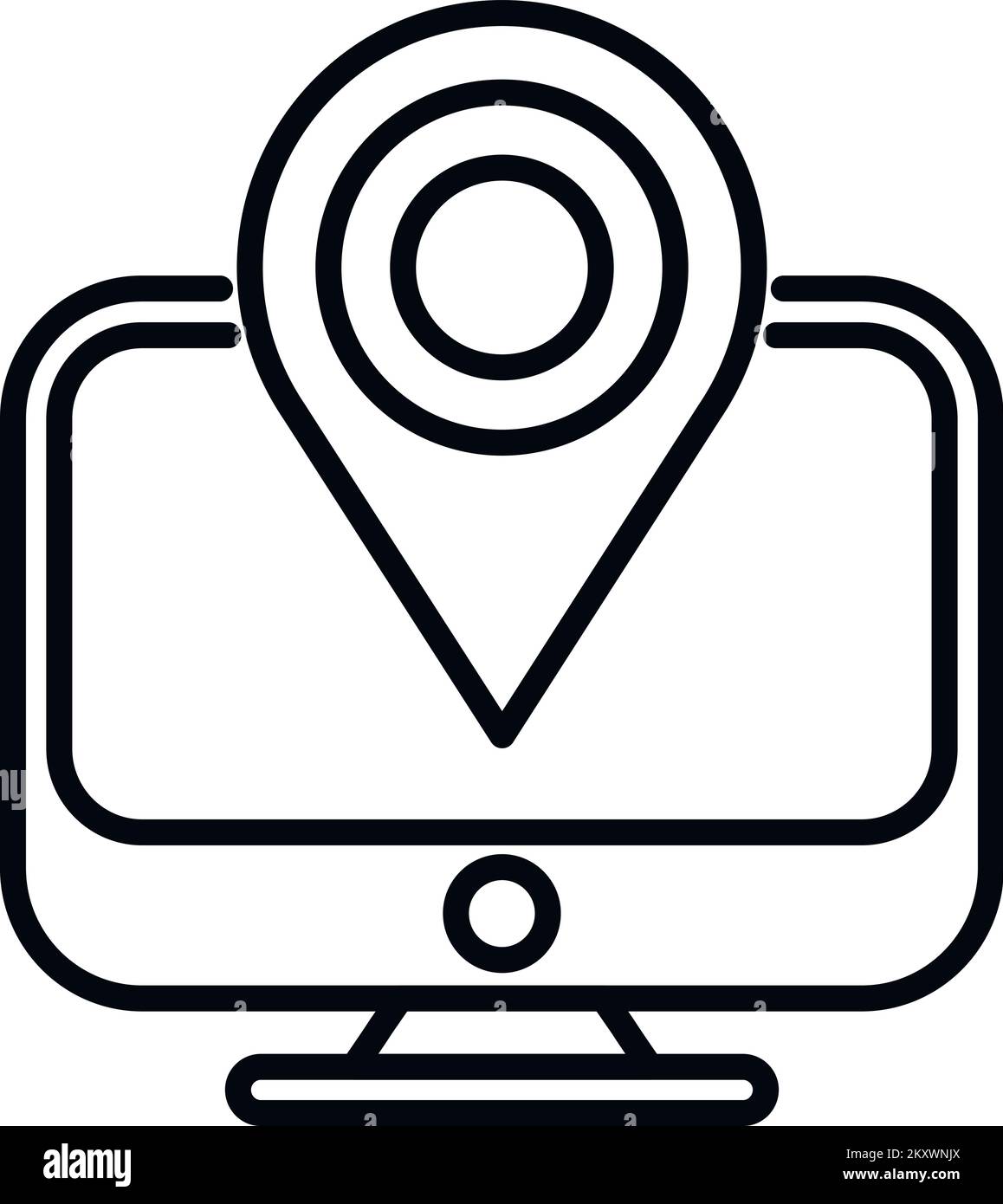 Api phone icon outline Black and White Stock Photos & Images - Alamy