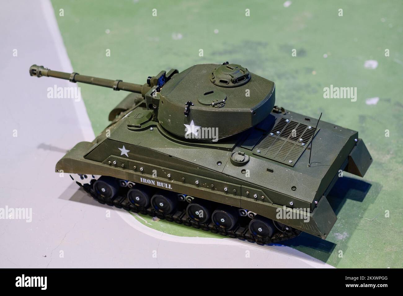 Photo taken on December 21, 2021., shows tanks at a battleground in the ...