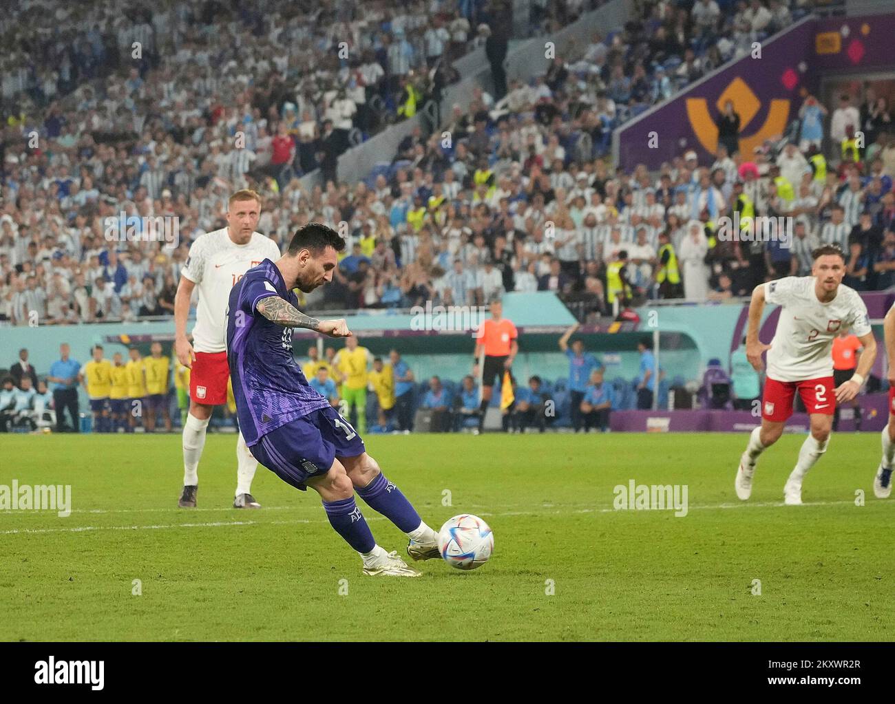 11/30/2022, Stadium 974, Doha, QAT, World Cup FIFA 2022, Group C, Poland vs Argentina, in the ...