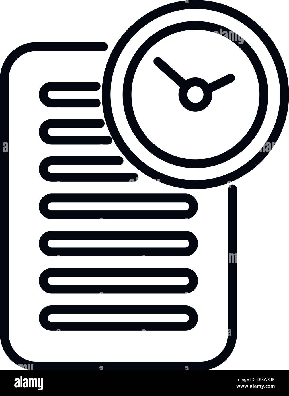 Data paper icon outline vector. Web interface. Business app Stock ...