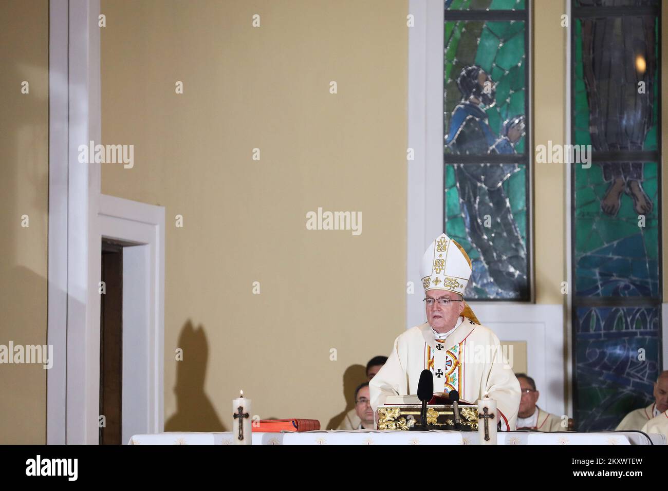 Cardinal Josip Bozanic led the Midnight Mass in the Parish of St ...