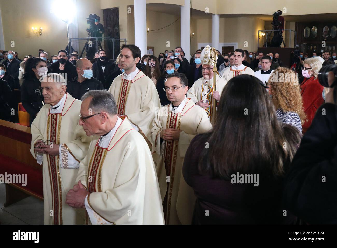 Cardinal Josip Bozanic led the Midnight Mass in the Parish of St ...