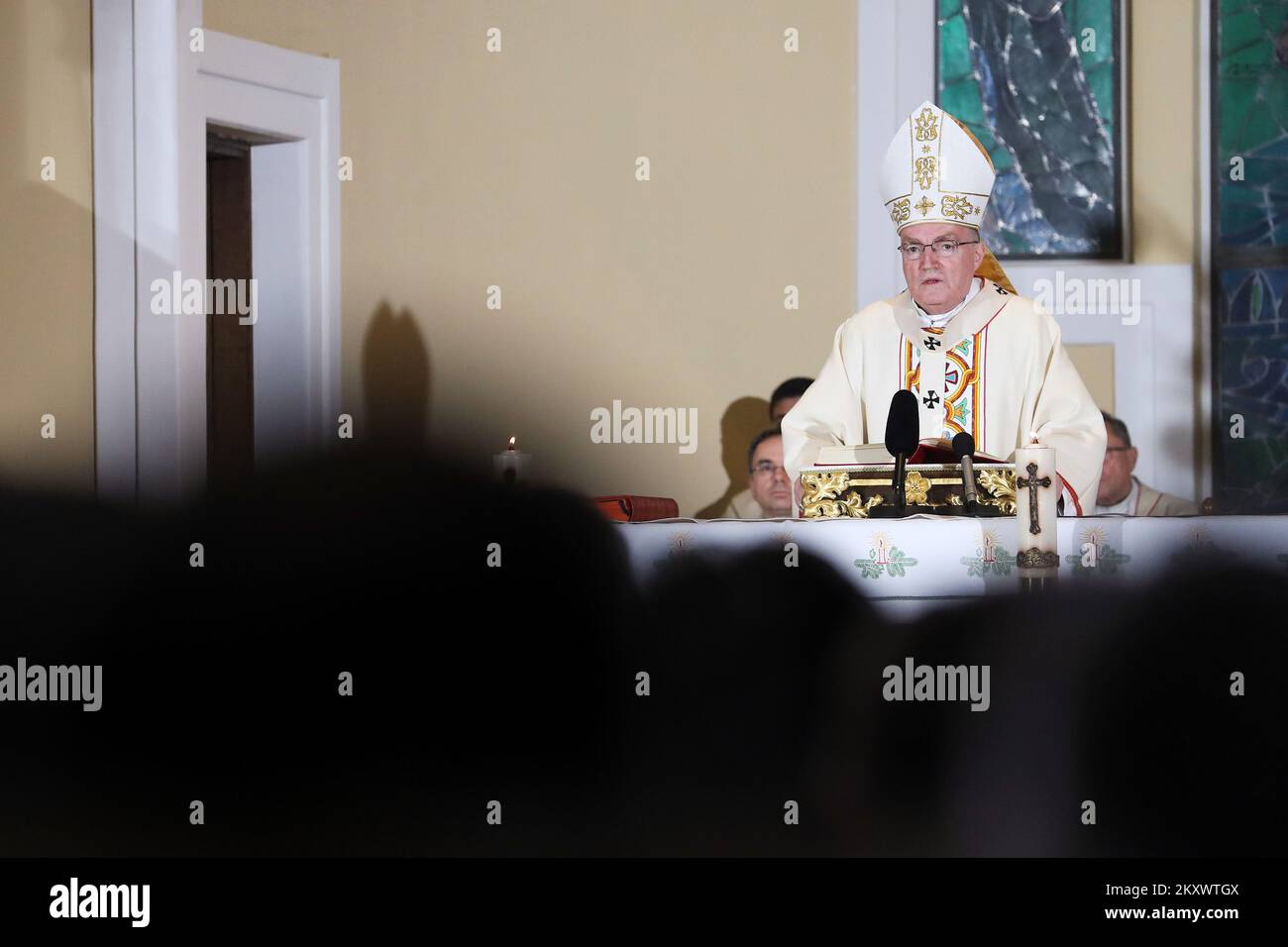Cardinal Josip Bozanic led the Midnight Mass in the Parish of St ...