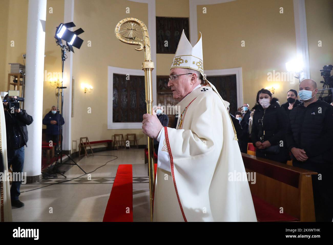Cardinal Josip Bozanic led the Midnight Mass in the Parish of St ...