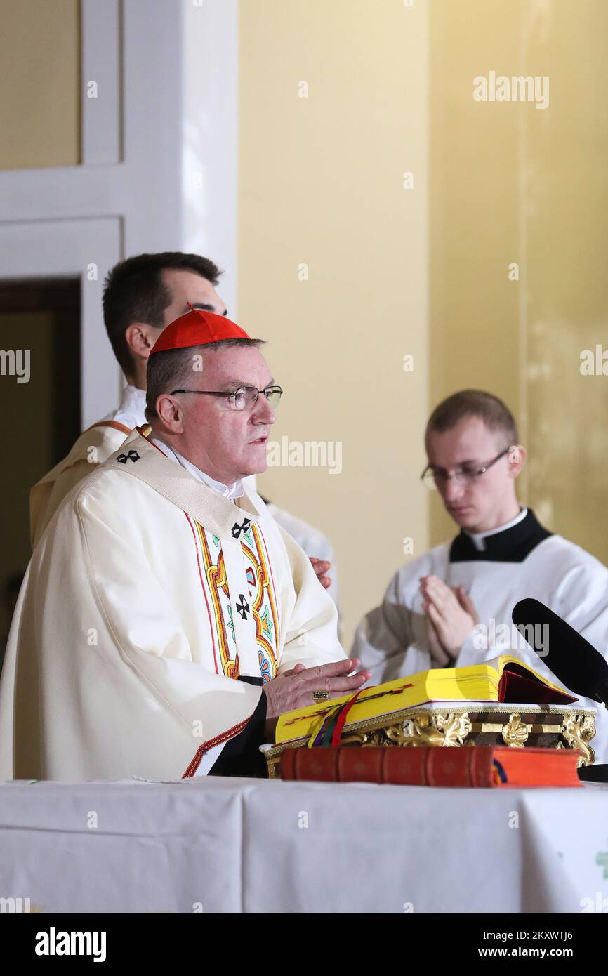Cardinal Josip Bozanic led the Midnight Mass in the Parish of St ...