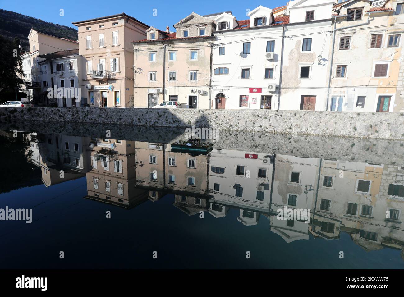 Photo taken on December 27, 2021 shows floating Nativity scene in ...