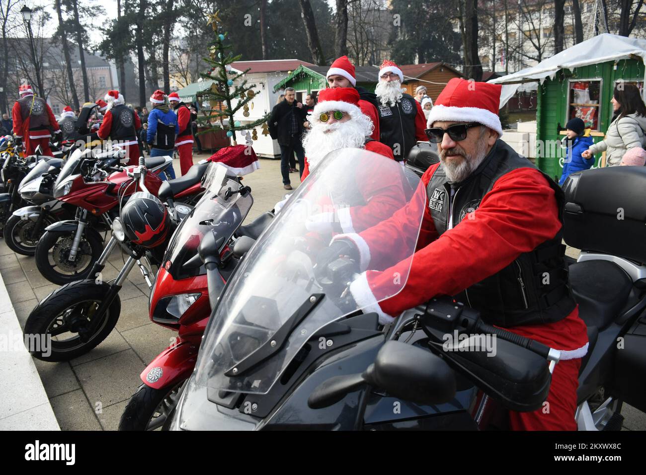 Moto santas hi-res stock photography and images - Alamy