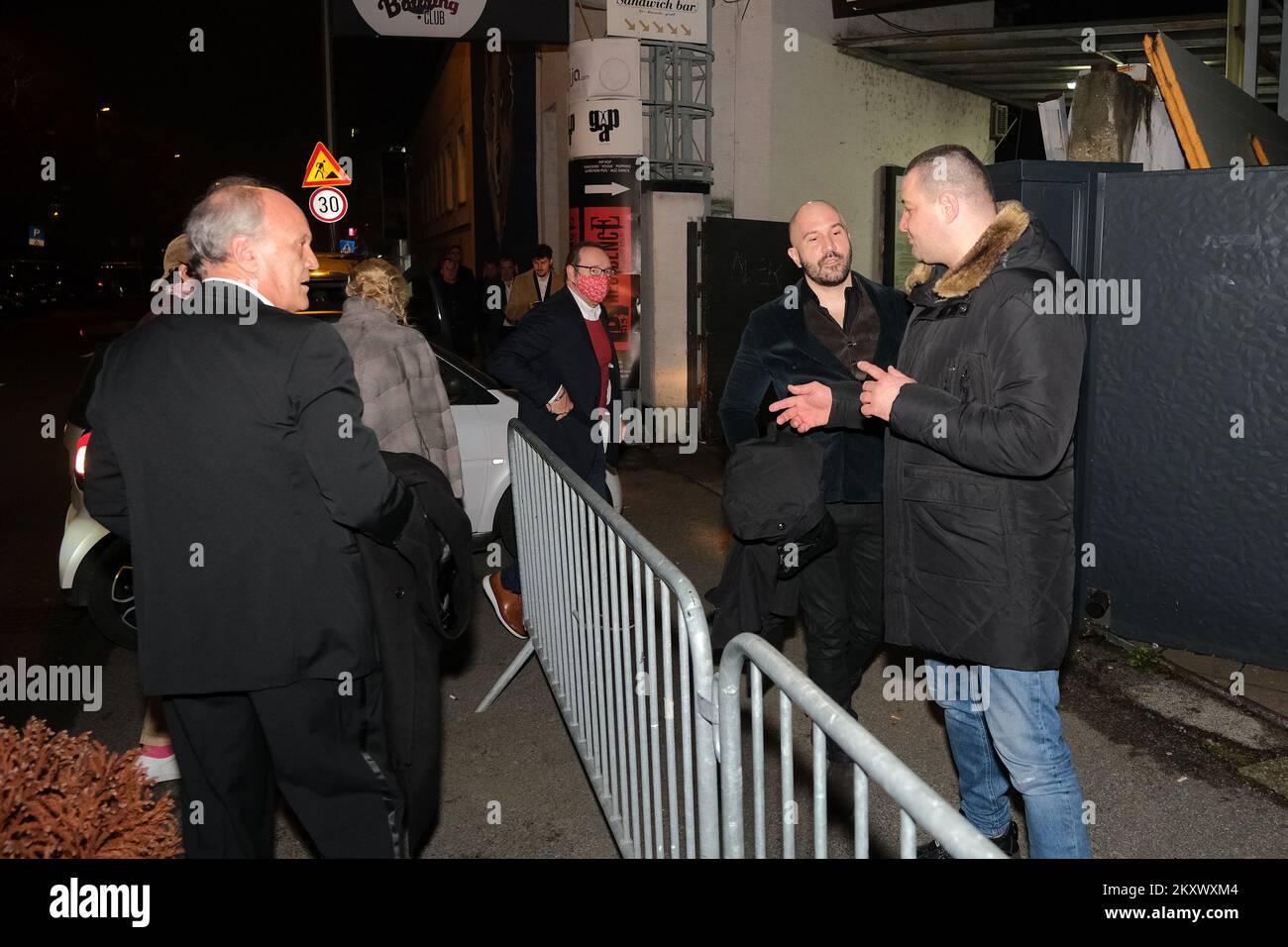 Oscar winning actor Kevin Spacey arriving at Mint Club in Zagreb ...