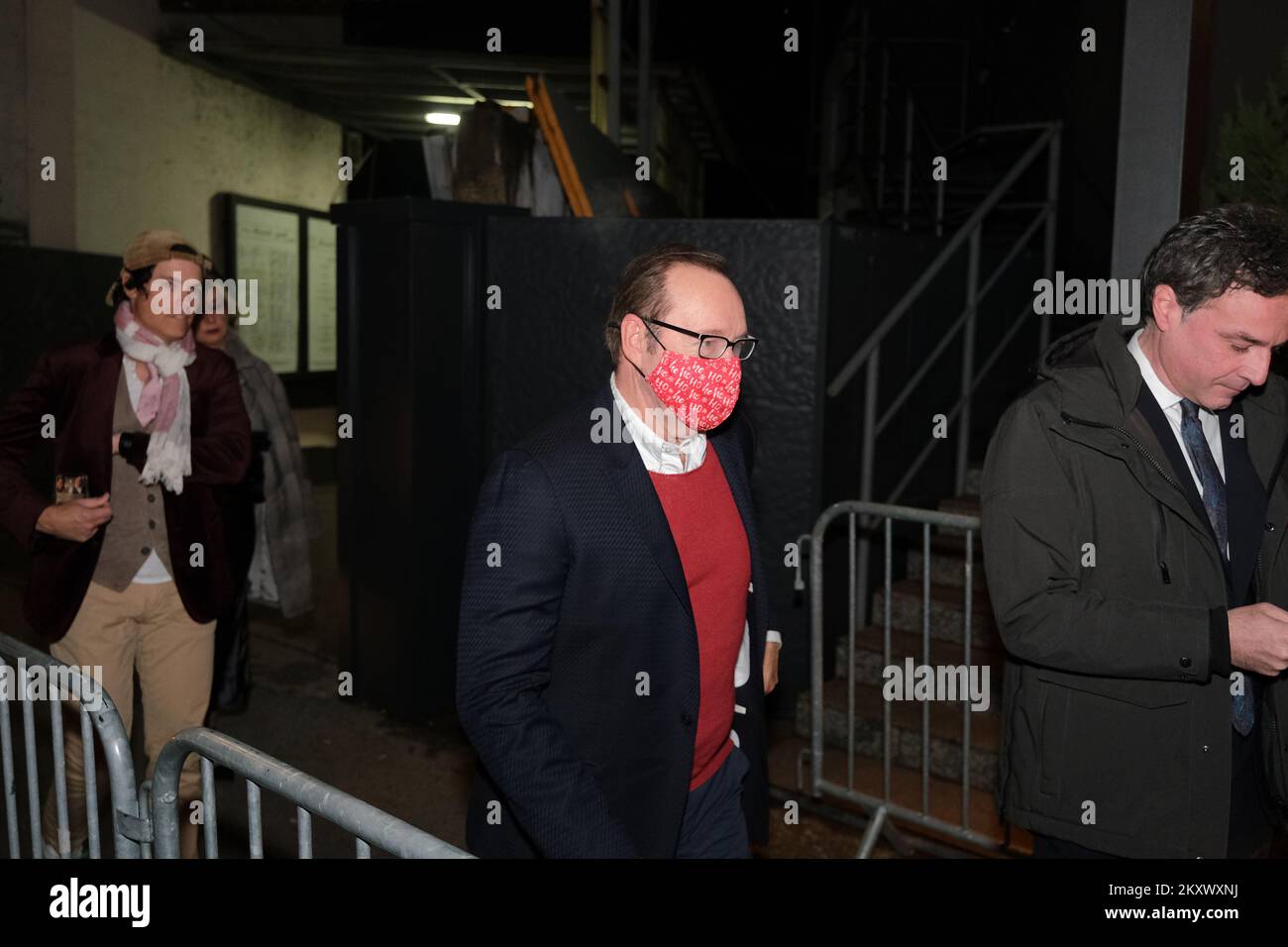 Oscar winning actor Kevin Spacey arriving at Mint Club in Zagreb ...