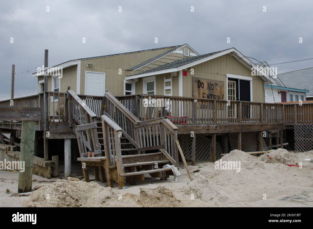 Storm Damage, Reeds Beach. New Jersey Hurricane Sandy. Photographs ...