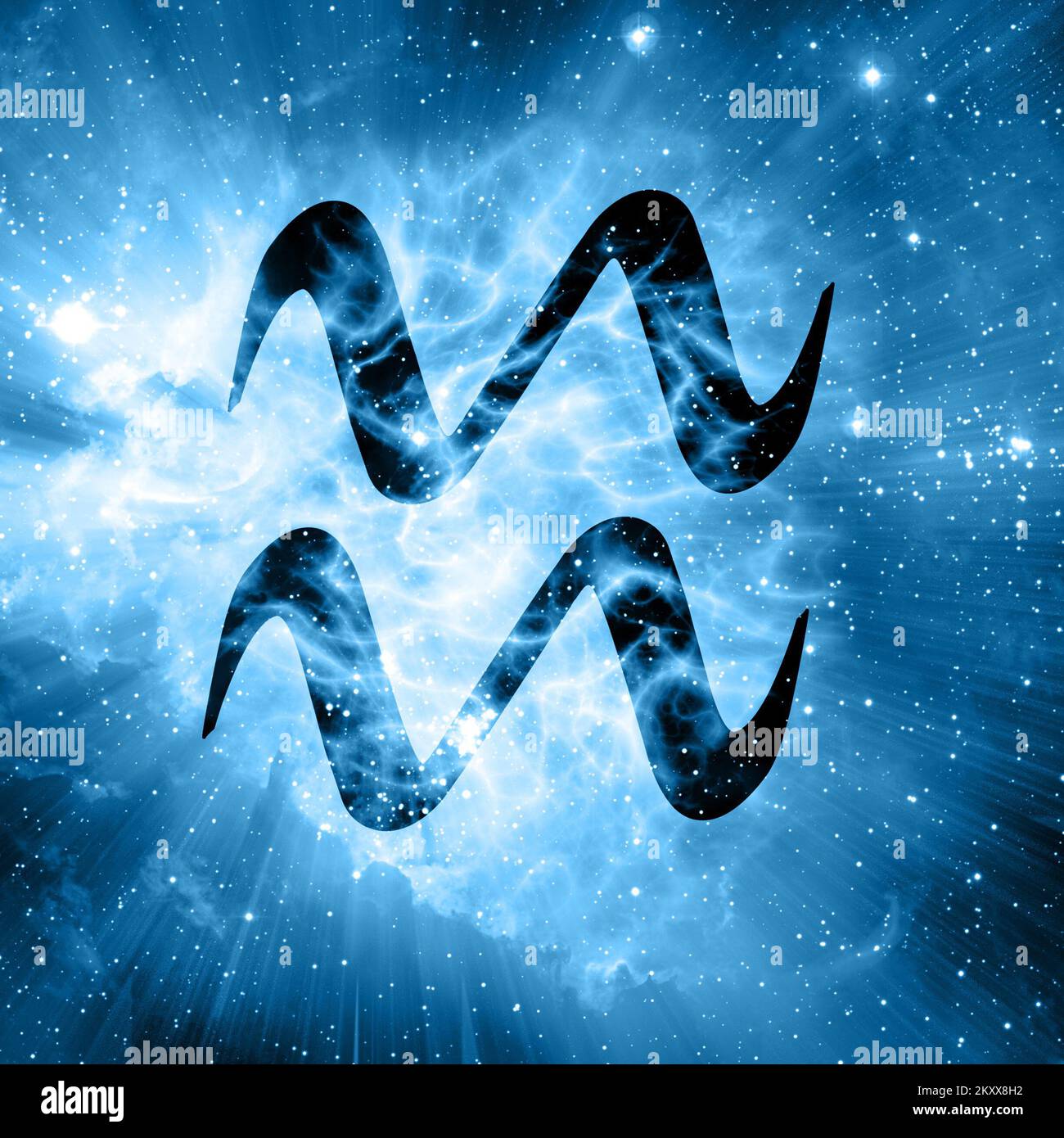astrology symbol of the sign of Pisces Stock Photo - Alamy