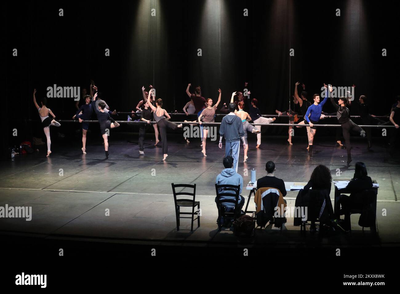Ballet dancers are seen during the international audition for new ...
