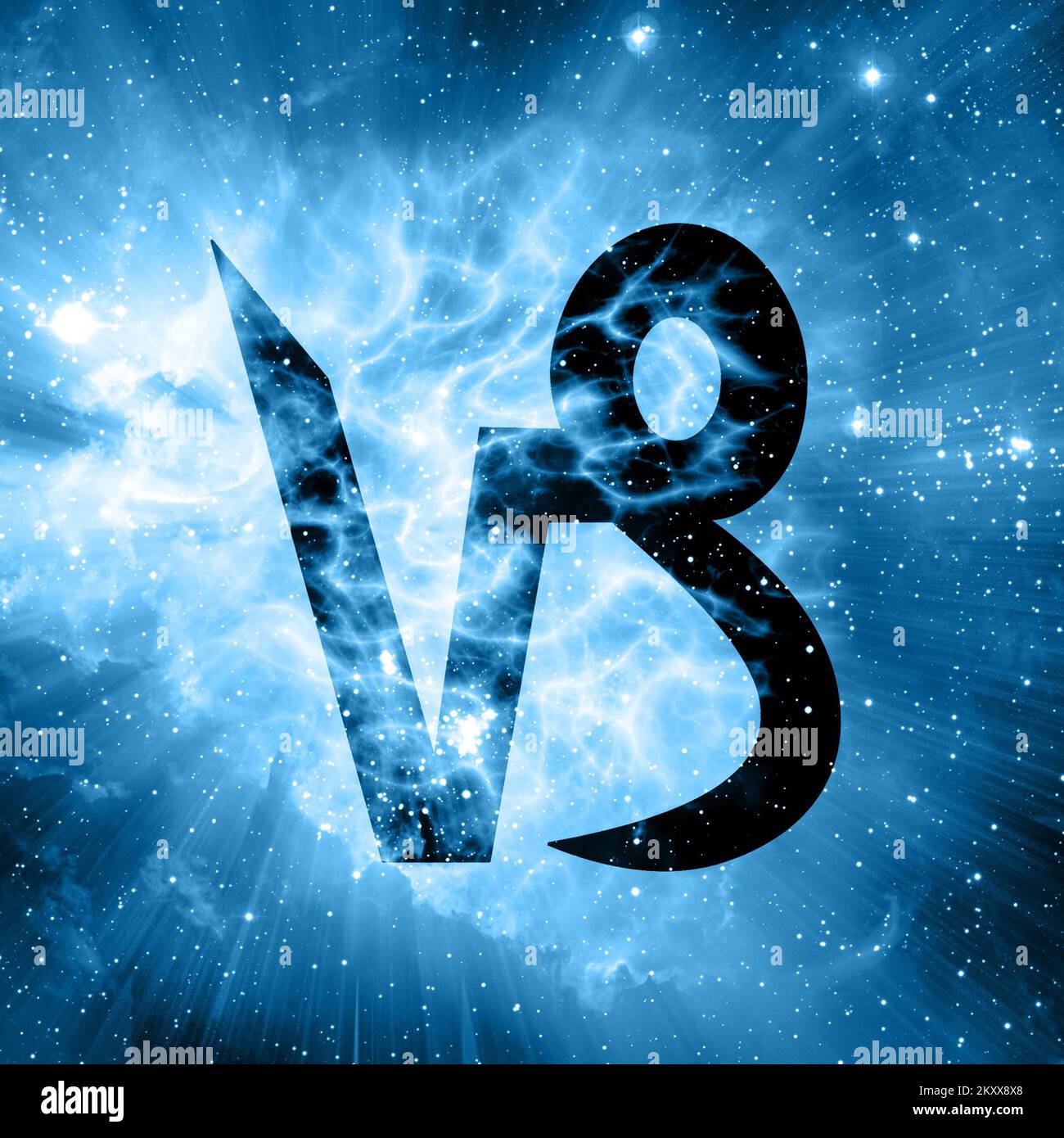 astrology symbol of the sign of Capricorn Stock Photo - Alamy