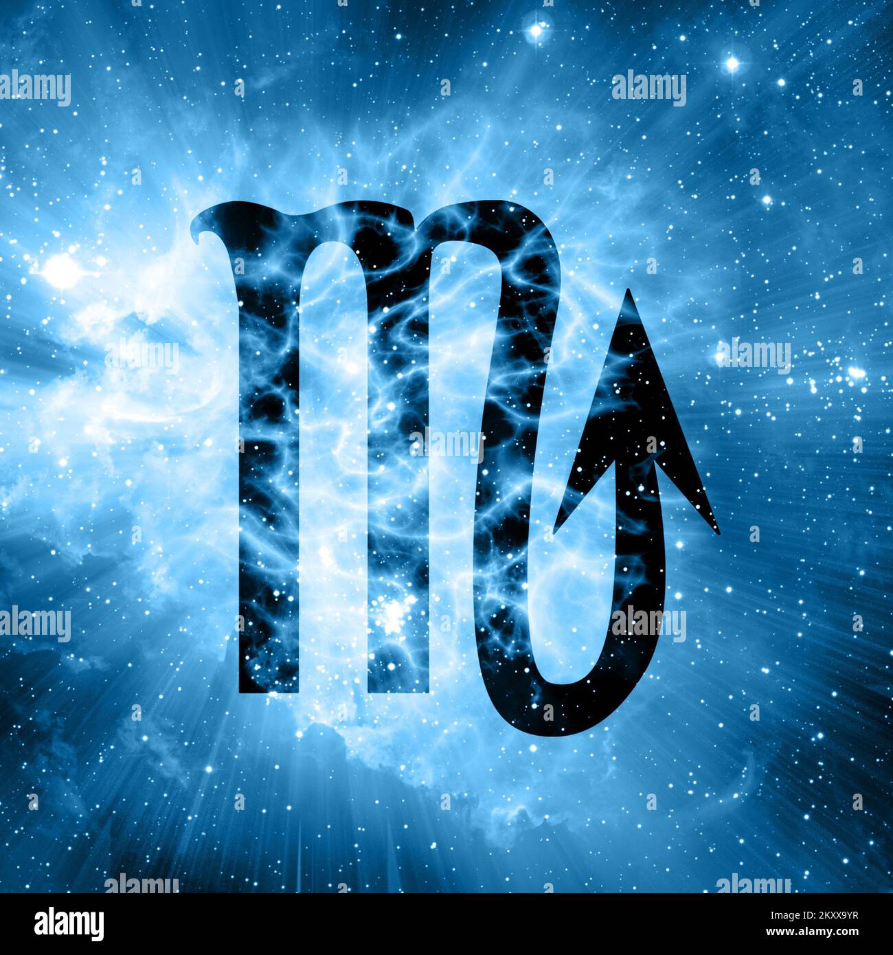 astrology symbol of the sign of Scorpio Stock Photo - Alamy