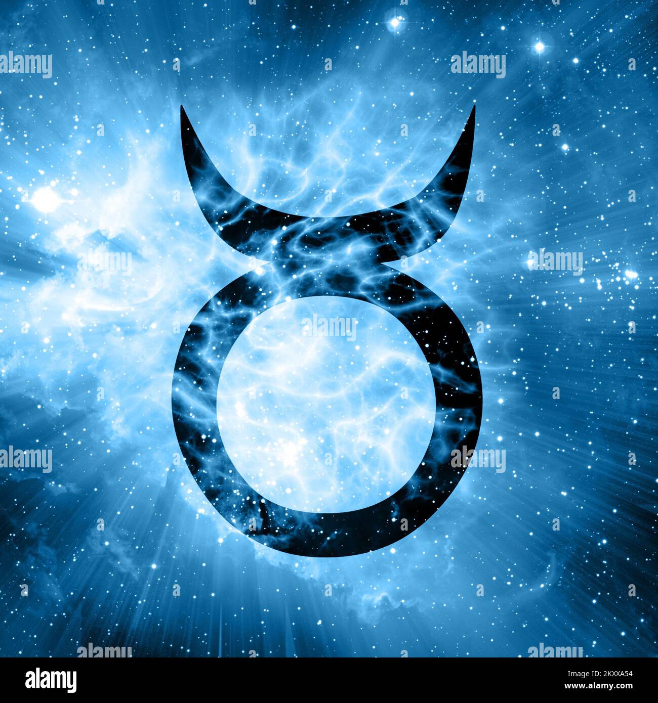 astrology symbol of the sign of Taurus Stock Photo - Alamy