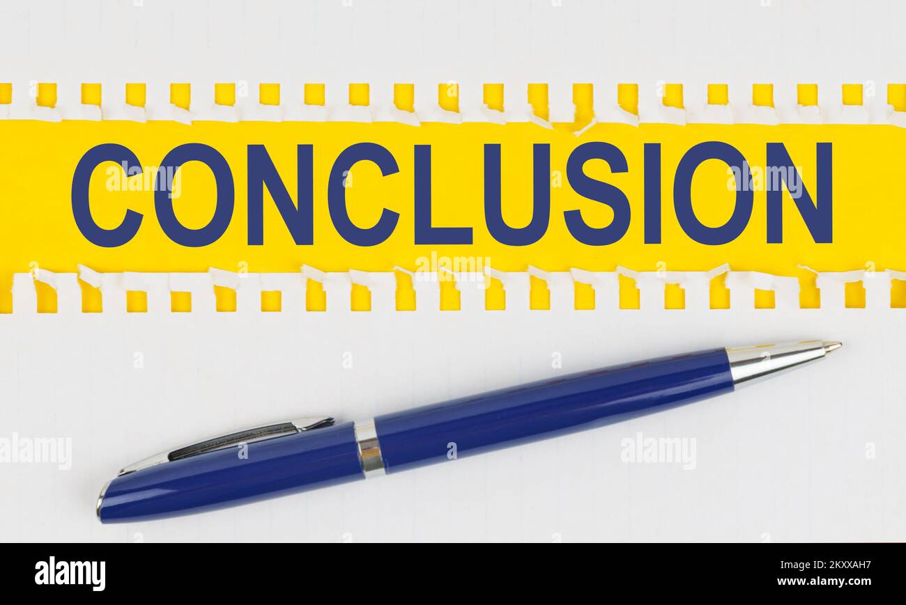 Business and finance. On the table are two sheets from a notebook and a ...