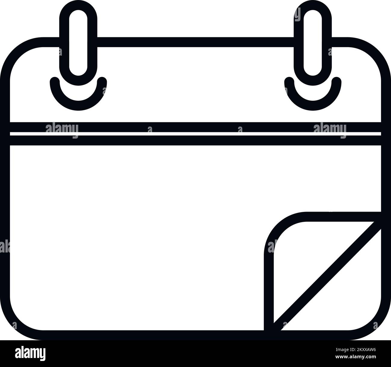 Calendar icon outline vector. Computer interface. Use button Stock Vector Image & Art - Alamy