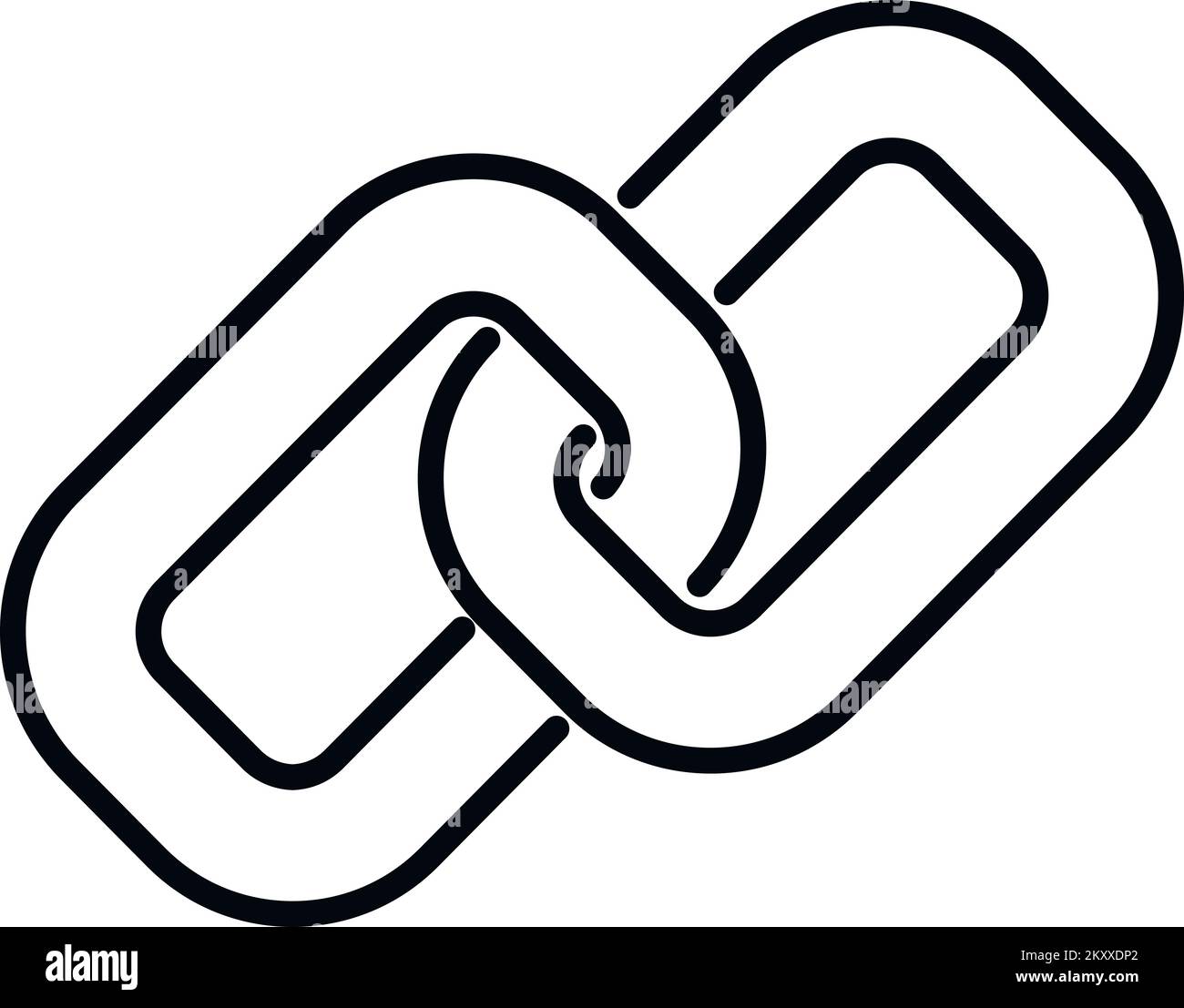 Computer chain icon outline vector. Frame interface. Internet user Stock Vector Image & Art - Alamy