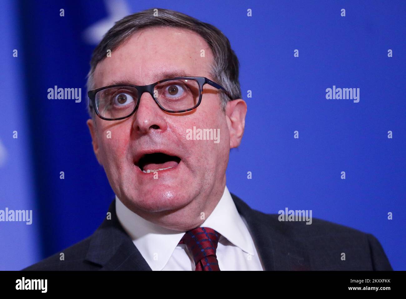 Matthew Palmer, U.S. Envoy, during a conference held after a joint ...