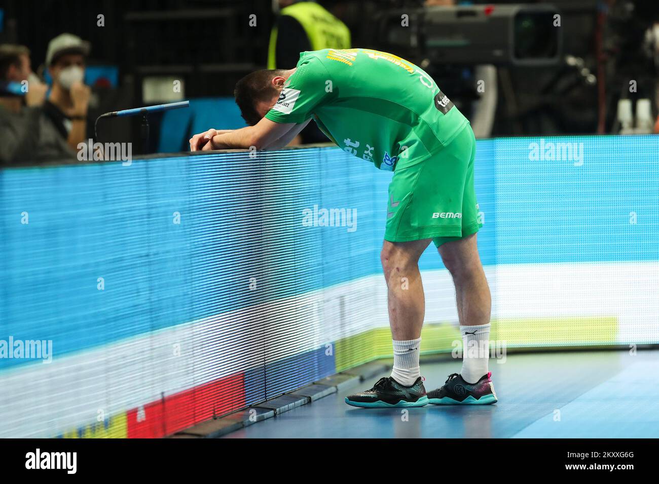BUDAPEST, HUNGARY - JANUARY 26: Milos Vujovic of Montenegro after the ...