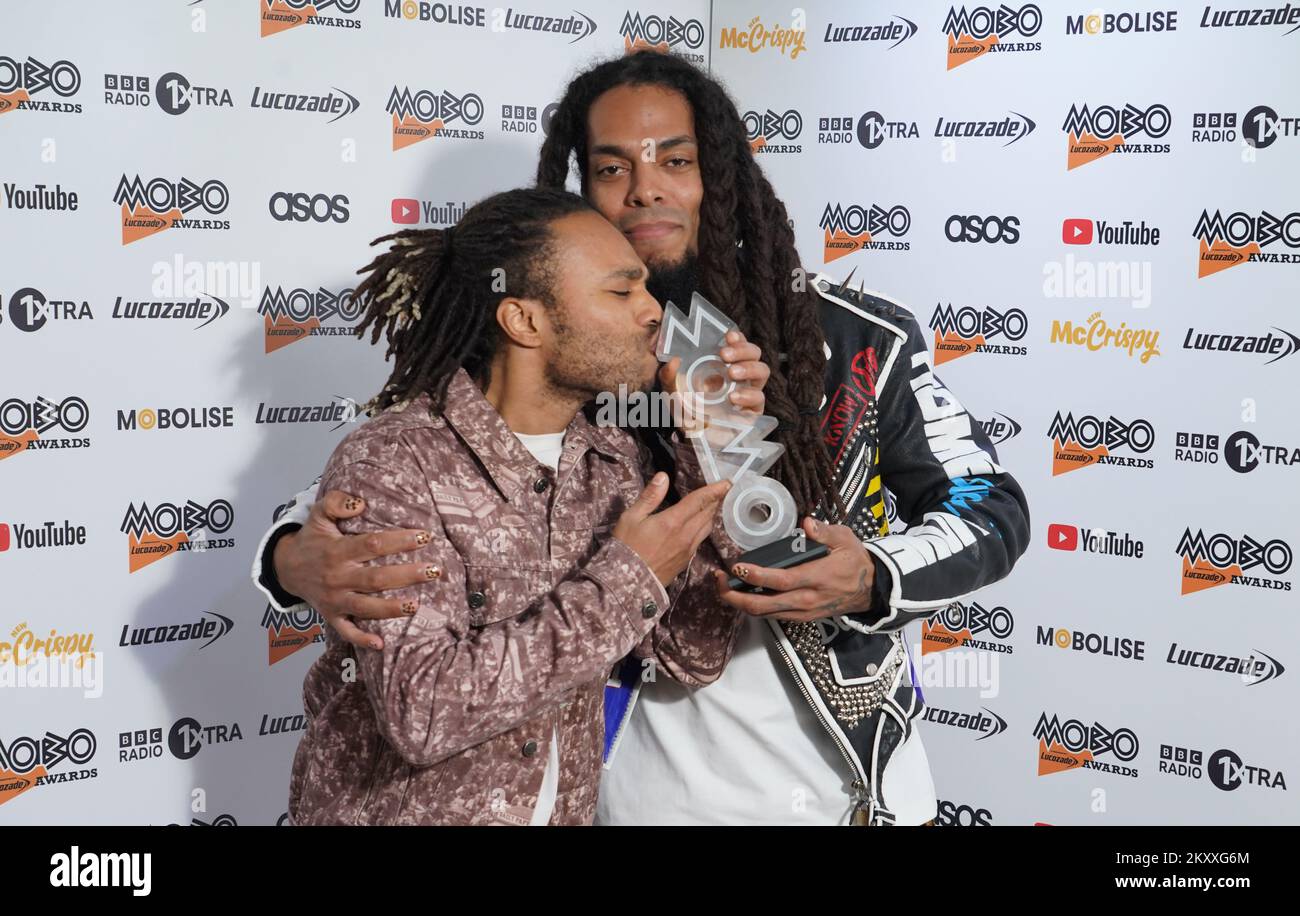 Bob Vylan win Best Alternative Music Act at the Mobo Awards 2022 at the ...