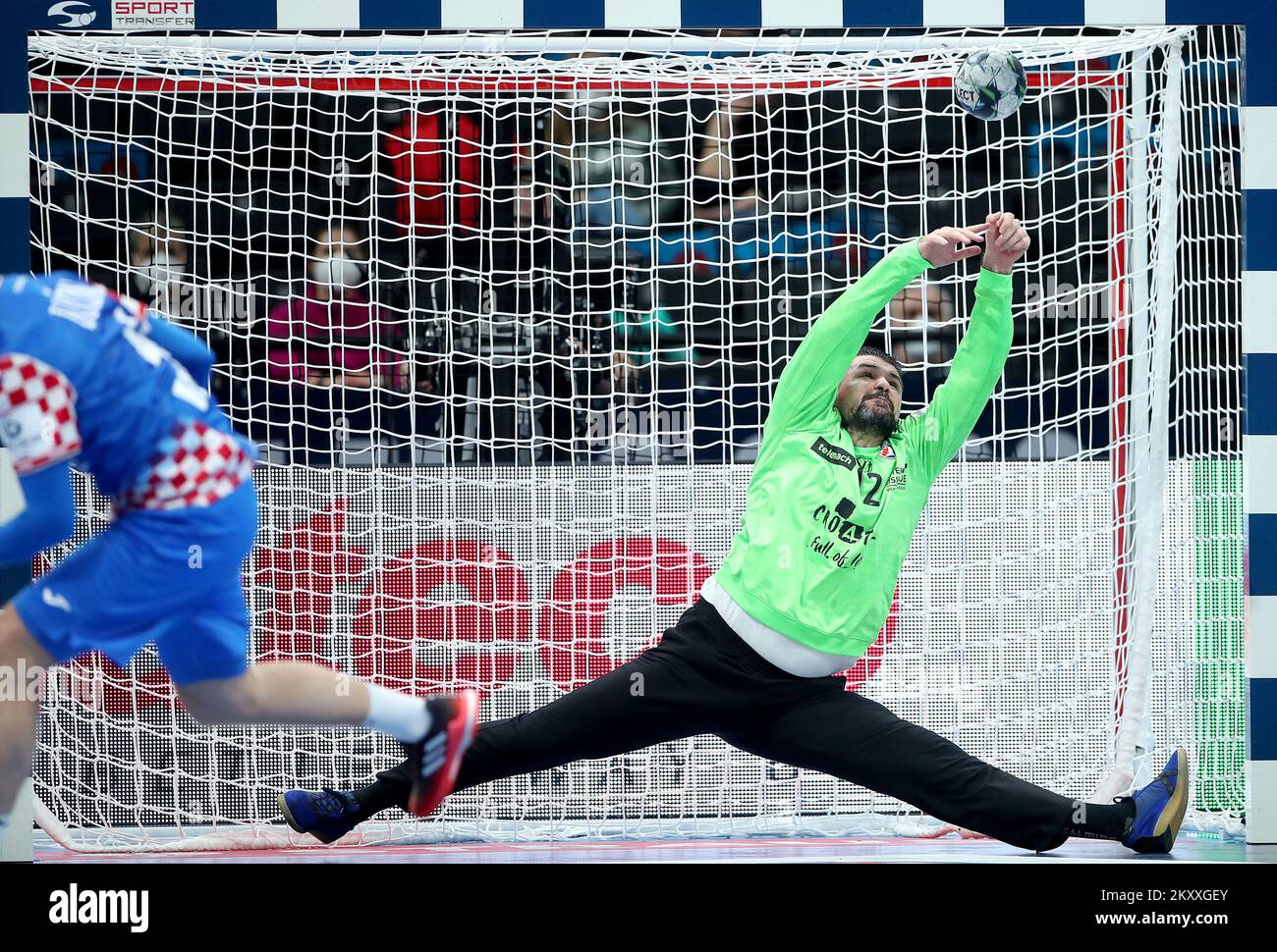 Goalkeeper Ivan Pesic of Croatia in action during the Men's EHF EURO ...