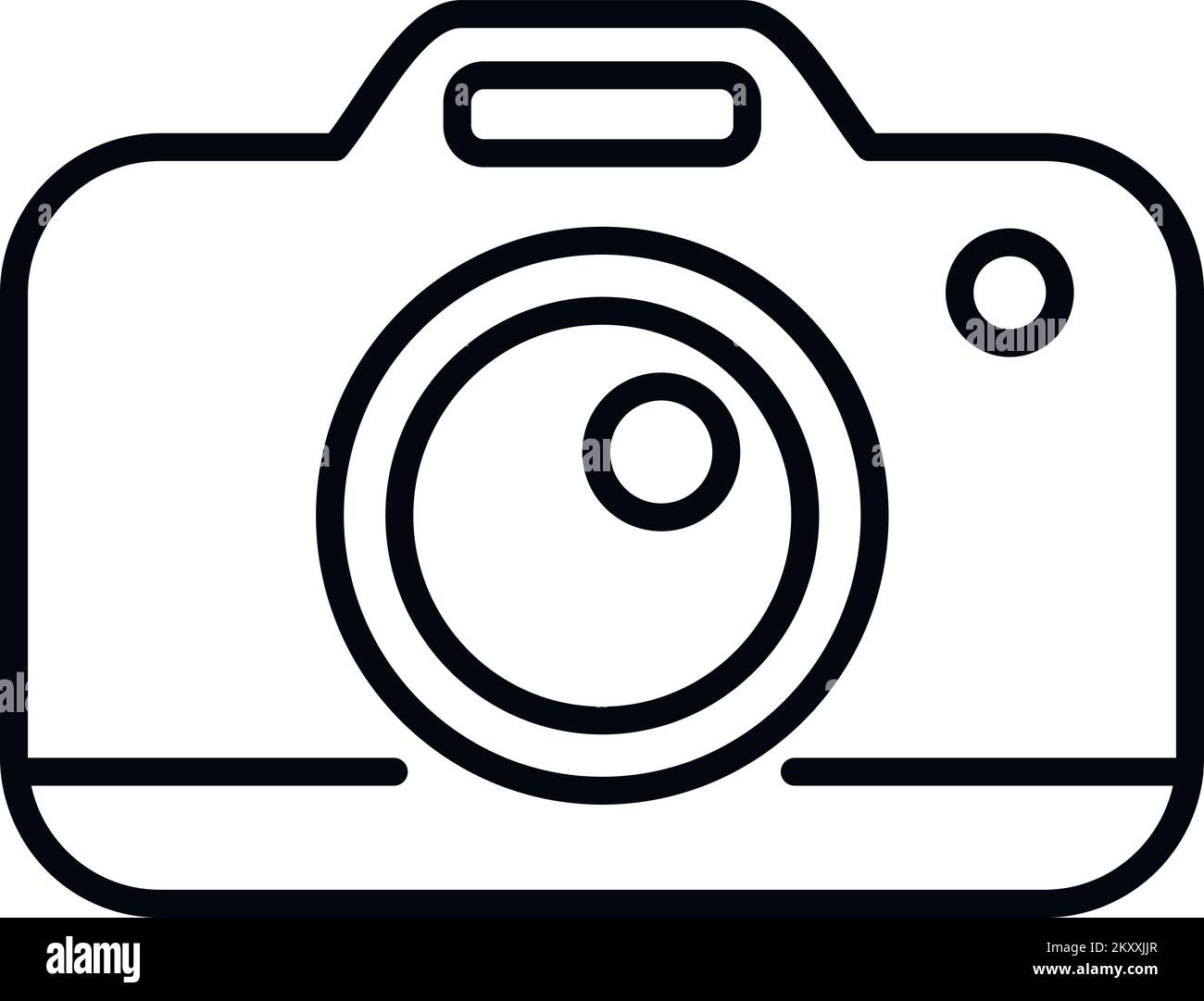 Camera Icon Outline Vector Computer Interface Smile System Stock Vector Image And Art Alamy
