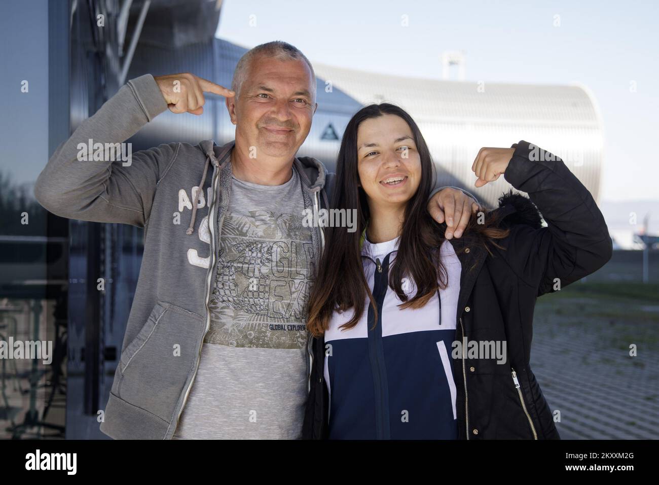 Petra Marcinko with her father Vjeko Marcinko can be seen at the ...
