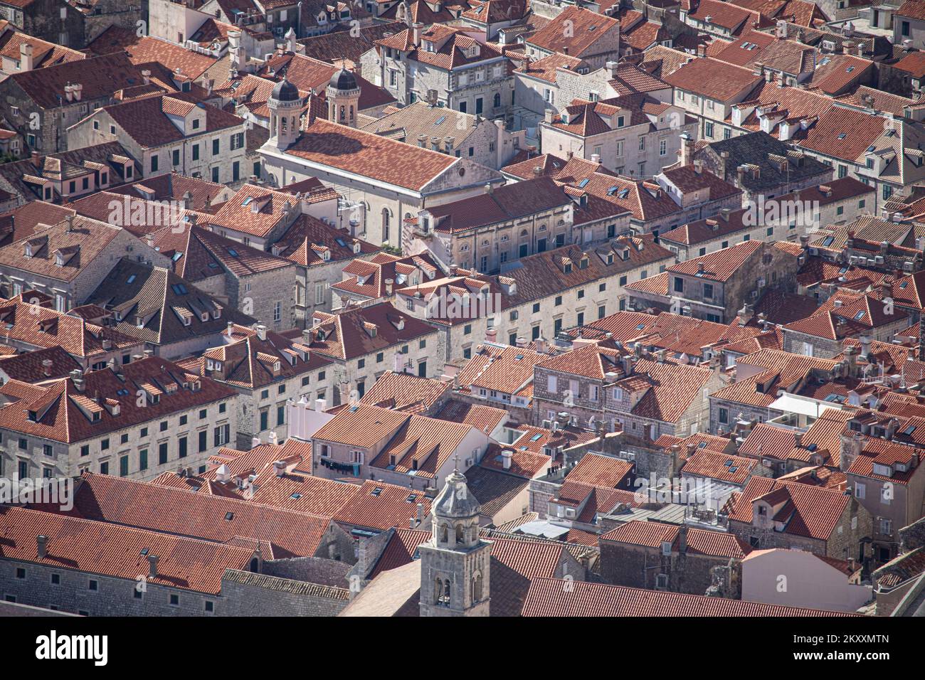 View of Dubrovnik, one of the most beautiful cities in the world, from ...