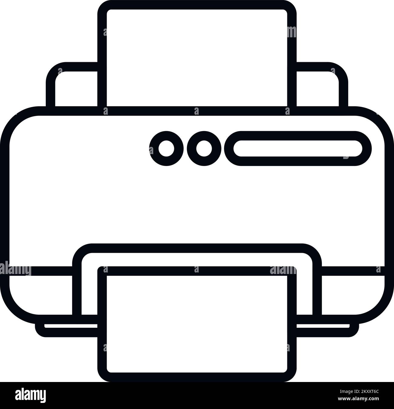 Printer icon outline vector. Ui interface. Internet ui Stock Vector ...